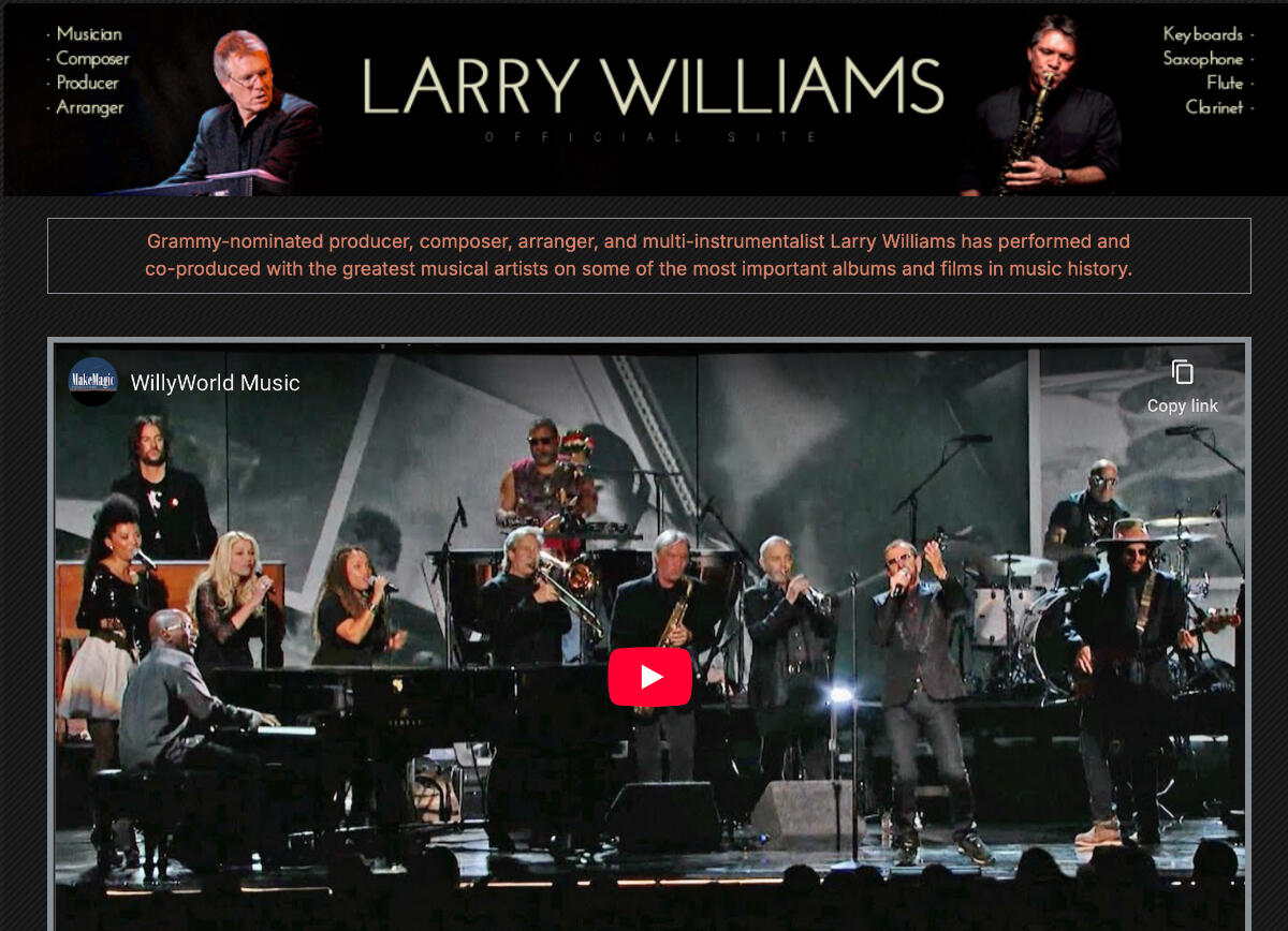 Larry Williams | Official Site
